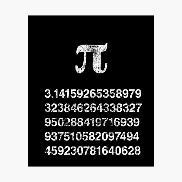 "Vintage Pi Number - Pi Day π symbol " Photographic Print by vladocar ...