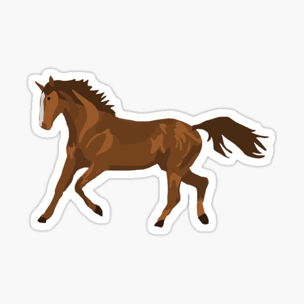 "Horse" Sticker for Sale by lizzieholton | Redbubble
