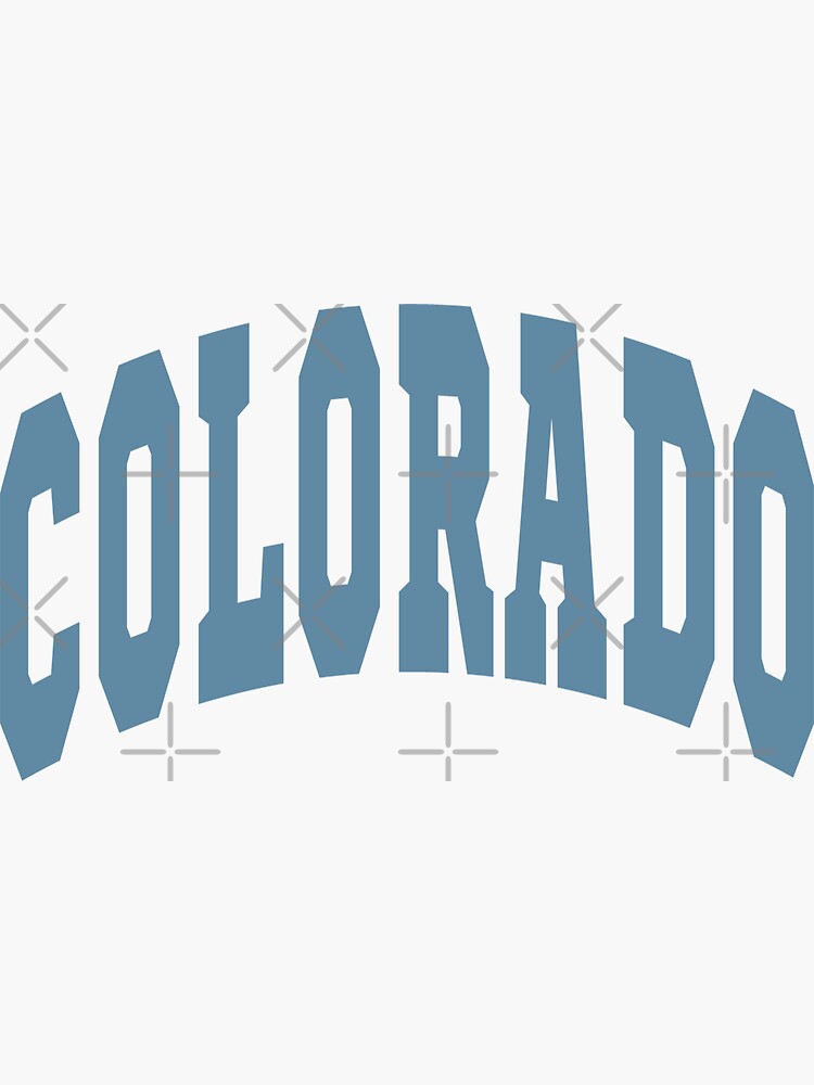 "Colorado Varsity Lettering Design" Sticker for Sale by rydland | Redbubble