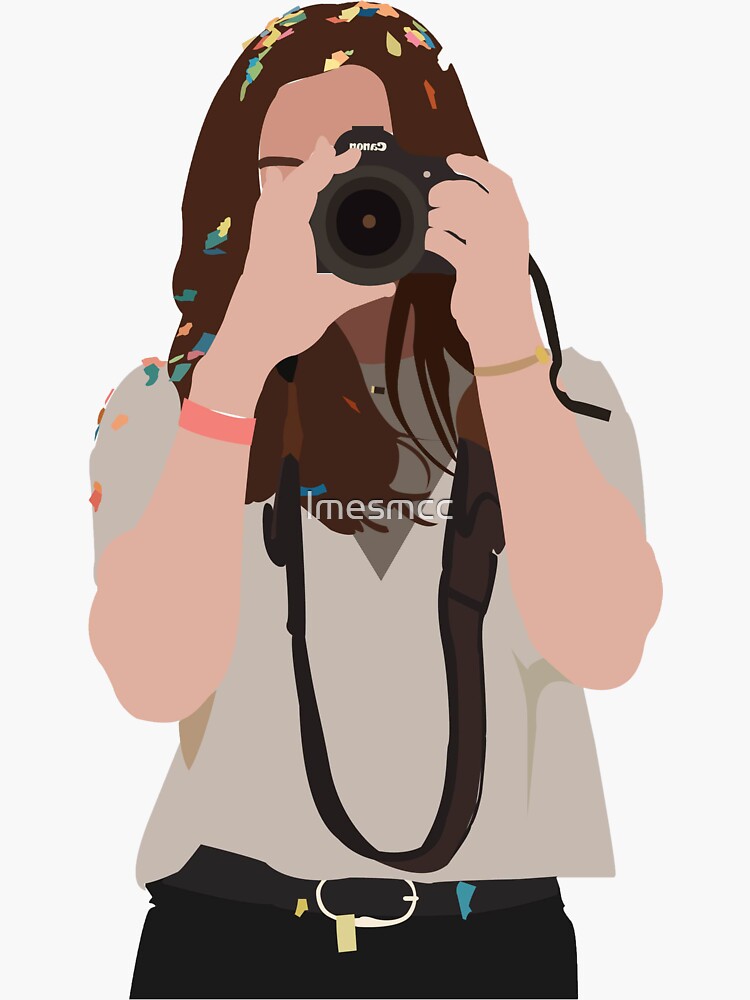 "Girl Photographer" Sticker for Sale by lmesmcc | Redbubble