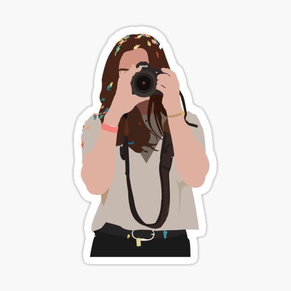 "Girl Photographer" Sticker for Sale by lmesmcc | Redbubble