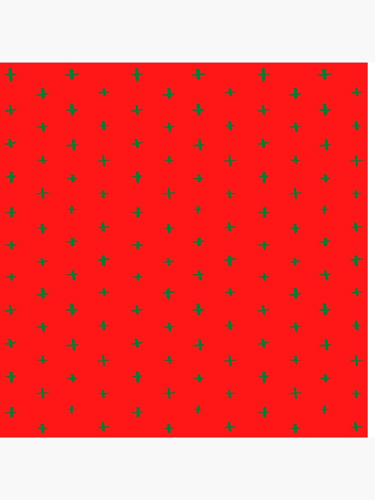 "Simple Plus Patterns (Green, Red)" Poster for Sale by Kadeda | Redbubble