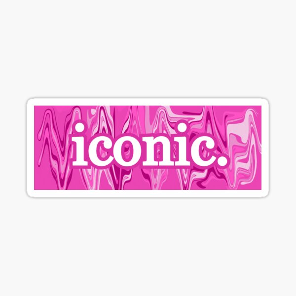 "iconic sticker" Sticker for Sale by emmalev | Redbubble