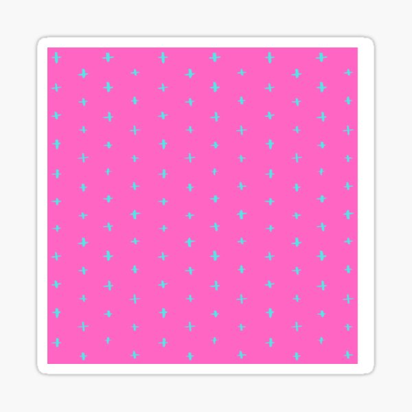 "Simple Plus Patterns (Light Blue, Pink)" Sticker for Sale by Kadeda ...