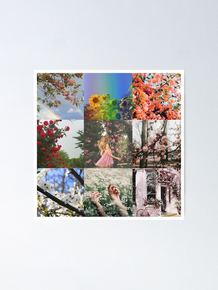 "Spring Mood Board 1" Poster by Mrs-Chloe-Dixon | Redbubble