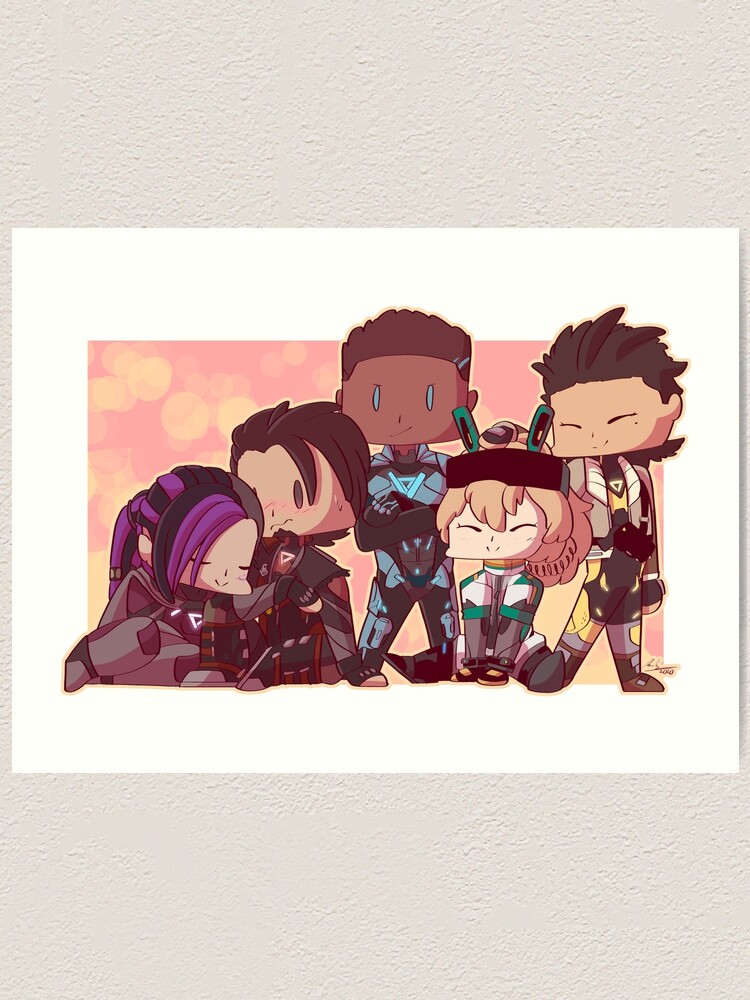 "Gen:LOCK Team Chibis" Art Print for Sale by EpikBecky | Redbubble