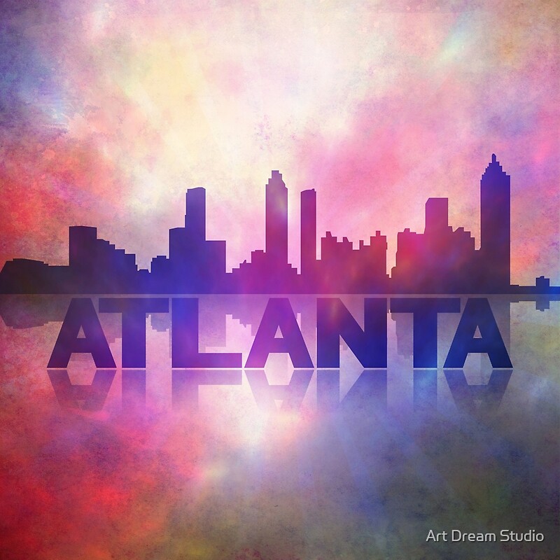"Atlanta city skyline" by Lily D | Redbubble