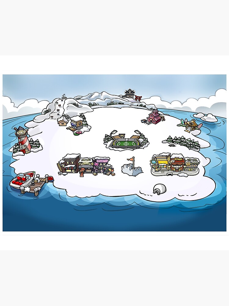 Club Penguin Map