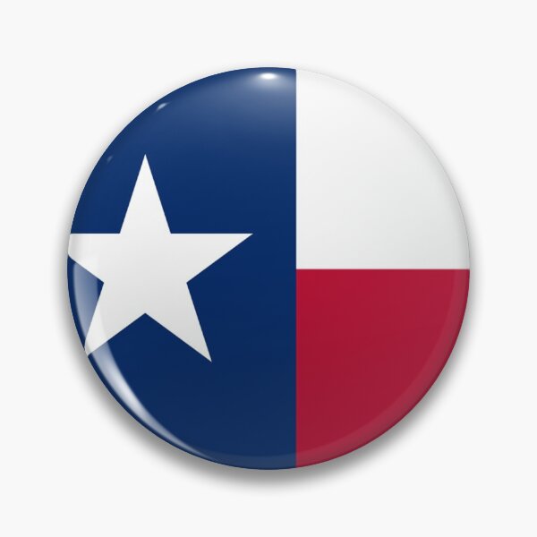"Austin Texas State Flag Badge Pin" Pin for Sale by deanworld | Redbubble