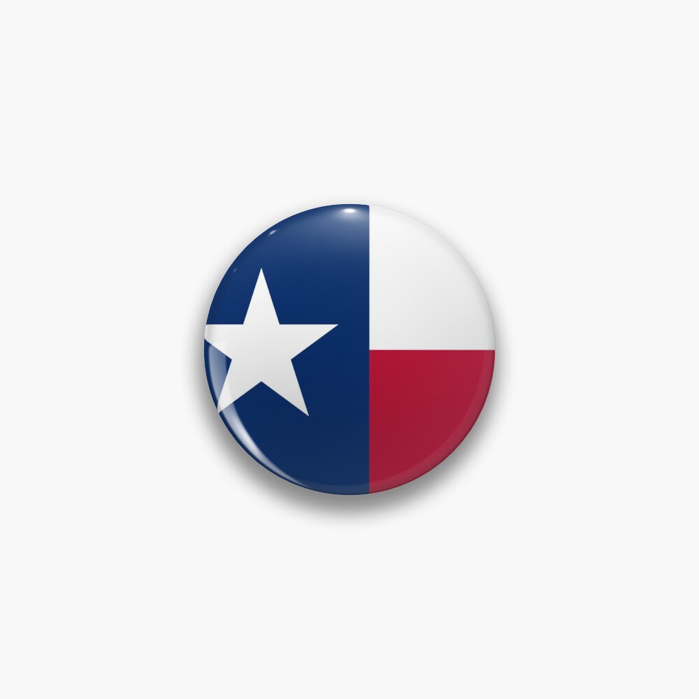 "Austin Texas State Flag Badge Pin" Pin for Sale by deanworld | Redbubble
