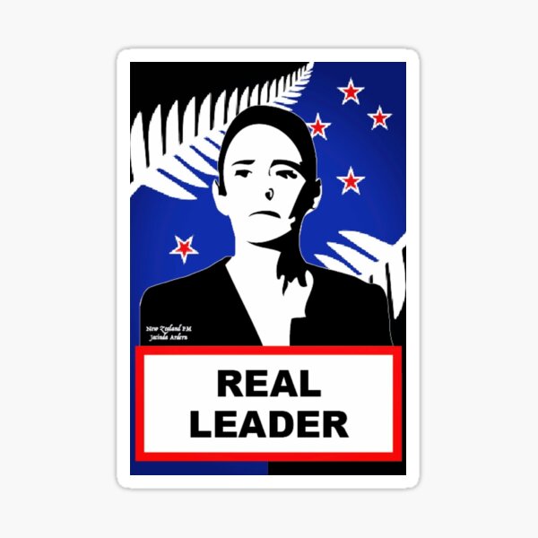 "Real leader" Sticker by Rebeccaorzon | Redbubble