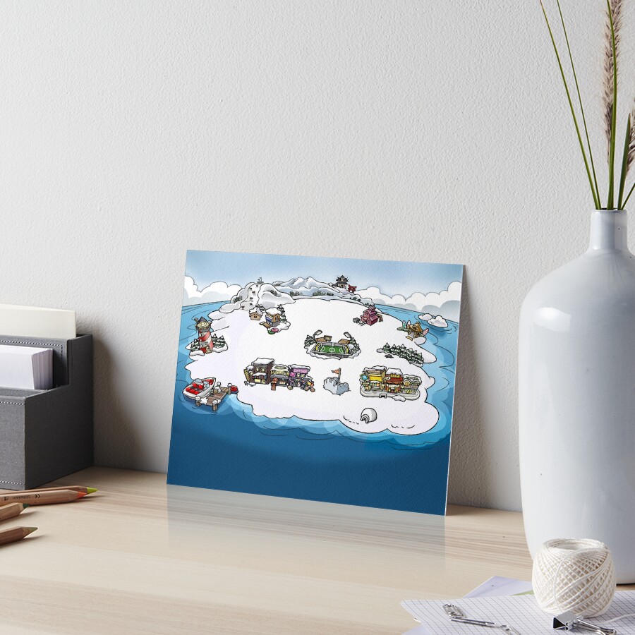 "Club Penguin Map" Tapestry for Sale by jamielynngalla | Redbubble