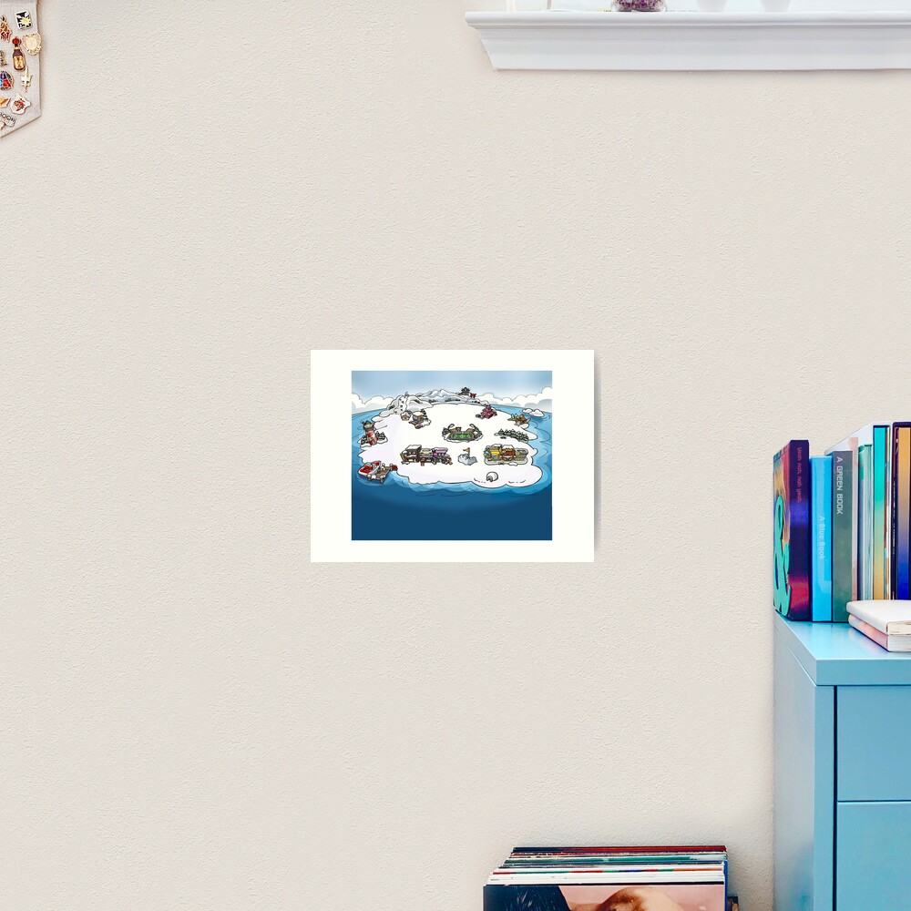 "Club Penguin Map" Tapestry for Sale by jamielynngalla | Redbubble