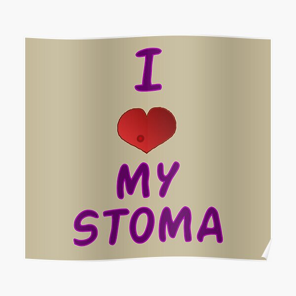 "Cute Ostomy Awareness I Love My Stoma" Poster for Sale by SR-Designs ...