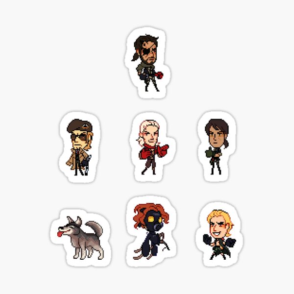 "metal gear solid v: sticker sheet!" Sticker by polaraltering | Redbubble