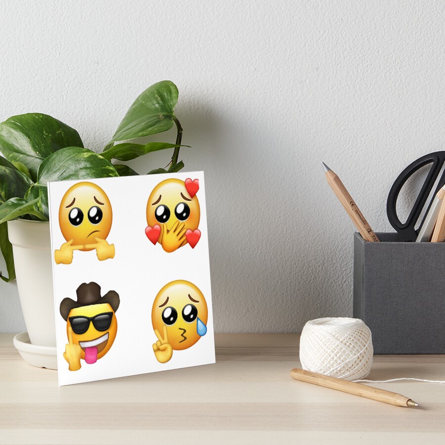 "Custom Emoji Sticker pack" Art Board Print for Sale by MK-Creations ...