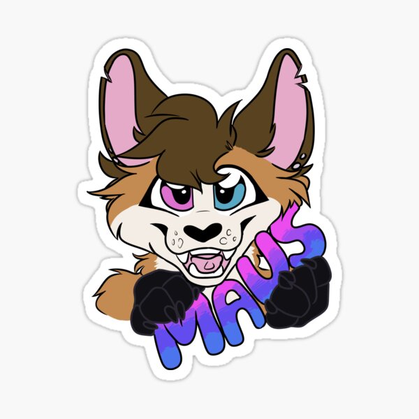 "Maus Cat " Sticker for Sale by MusFuzzie | Redbubble