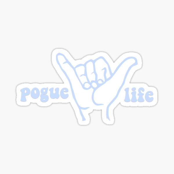 "Pogue Life Outerbanks (OBX) Netflix - Blue" Sticker by rileigh-pederse ...