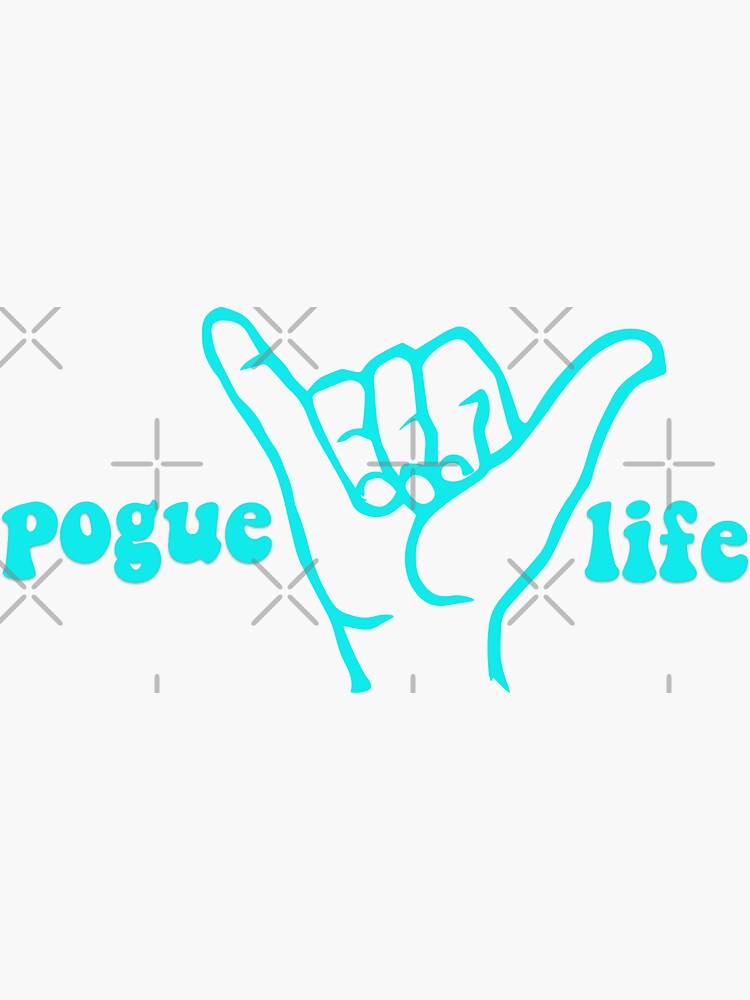 "Pogue Life Outerbanks (OBX) Netflix - Aqua" Sticker by rileigh-pederse ...