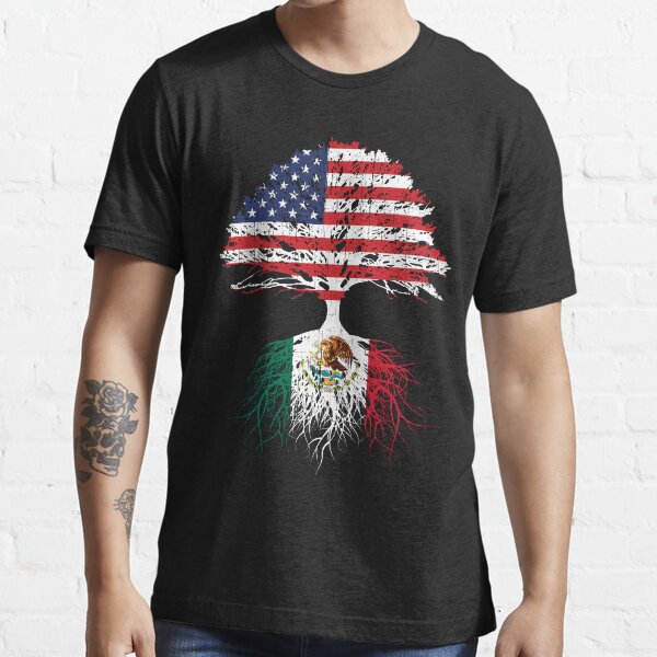 "Mexican Roots, Mexican American, Mexico Grown, Mexico USA Flag, Mexico ...