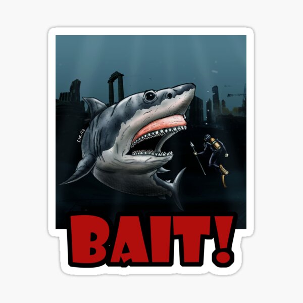 "Bait" Sticker by CIZdibujos | Redbubble