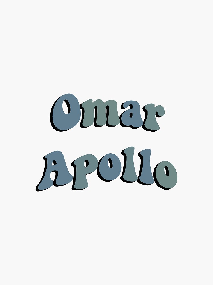 "Omar Apollo" Sticker by joleyamyg | Redbubble