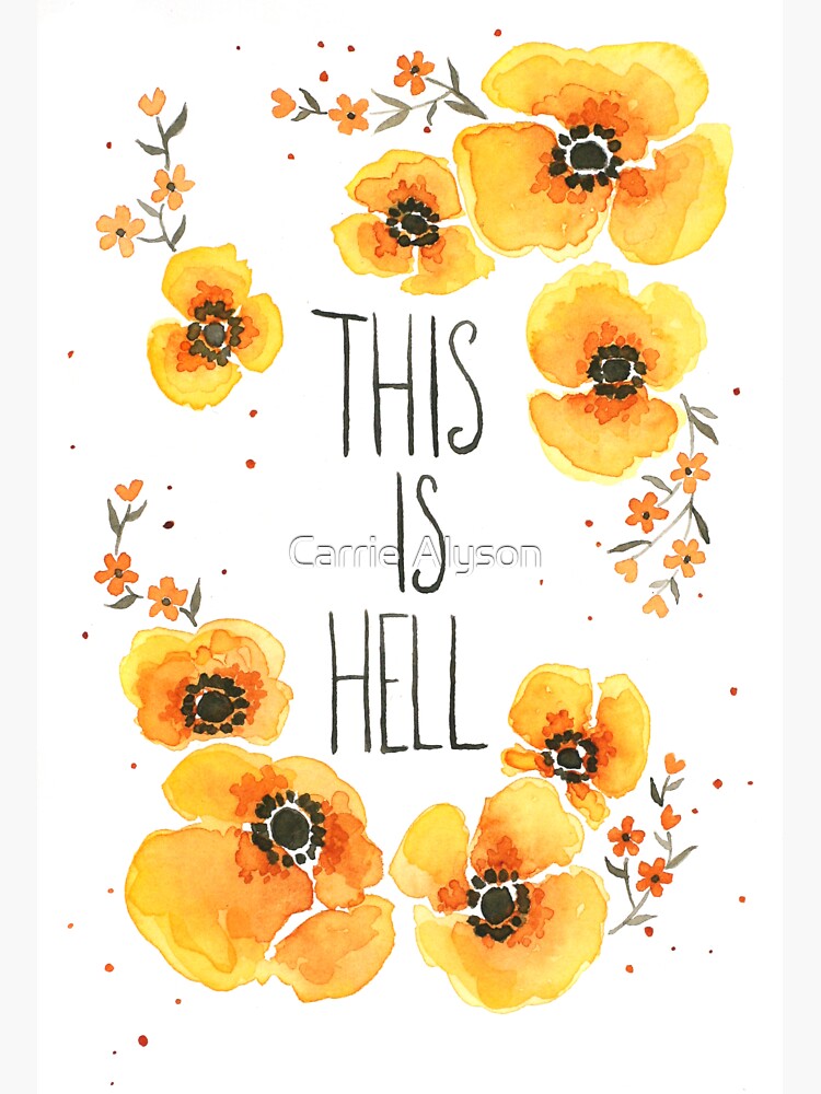 "This is Hell" Sticker for Sale by kirimoth | Redbubble
