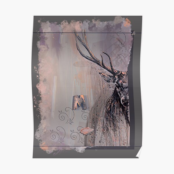 "Majestic - A Stag`s Poem" Poster for Sale by UBubble | Redbubble