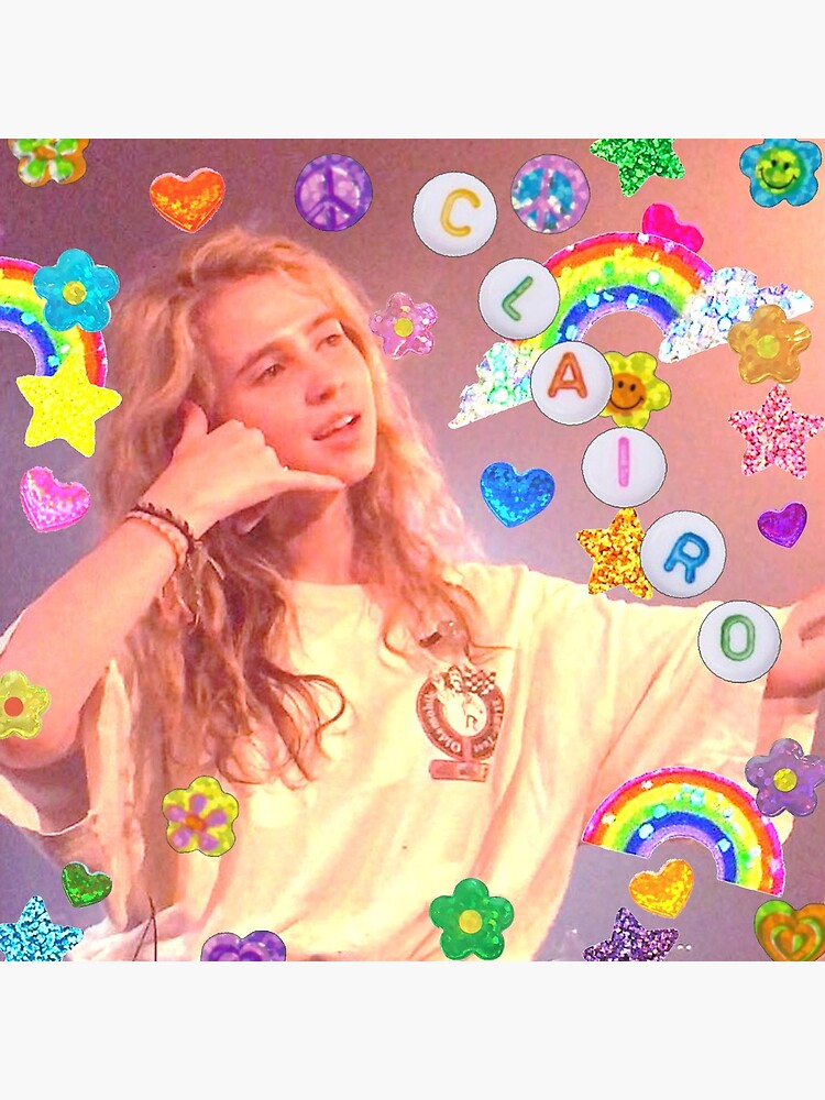 "Clairo Sticker Collage" Art Print by daintynat | Redbubble