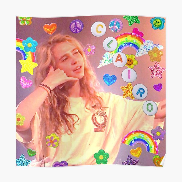 "Clairo Sticker Collage" Poster for Sale by daintynat | Redbubble