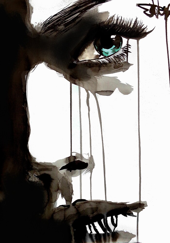 "untitled face - work in progress #2" by Loui Jover | Redbubble