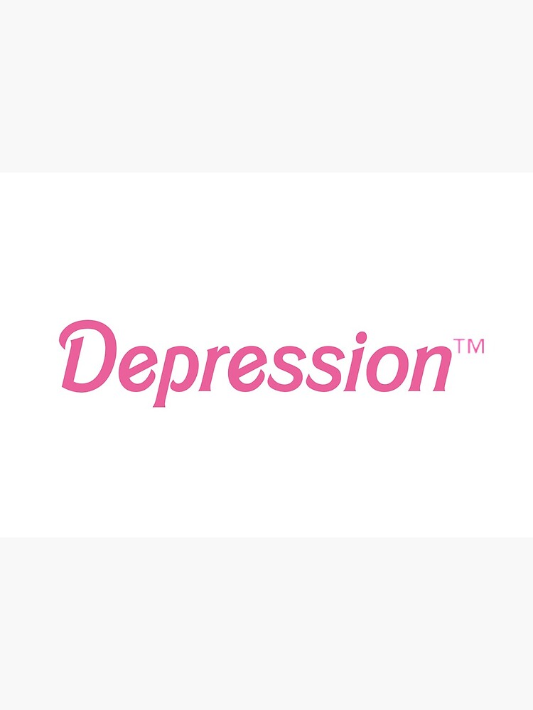 "Depression™ Barbie Font" Mask by astrocyti | Redbubble