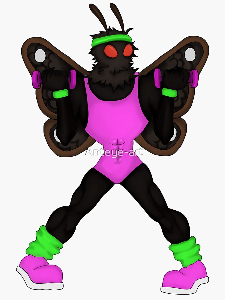 "Jazzercise MothBABE" Sticker for Sale by Anteye-art | Redbubble