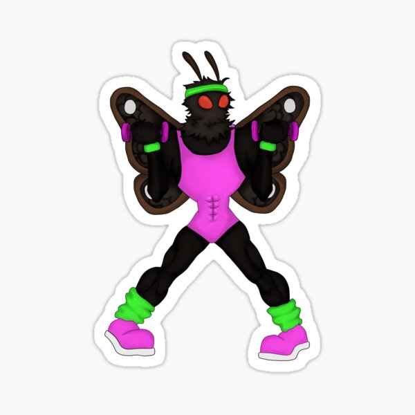 "Jazzercise MothBABE" Sticker for Sale by Anteye-art | Redbubble