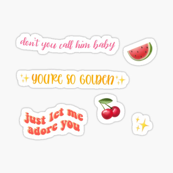"fine line sticker pack" Sticker by audreyypeytonn | Redbubble
