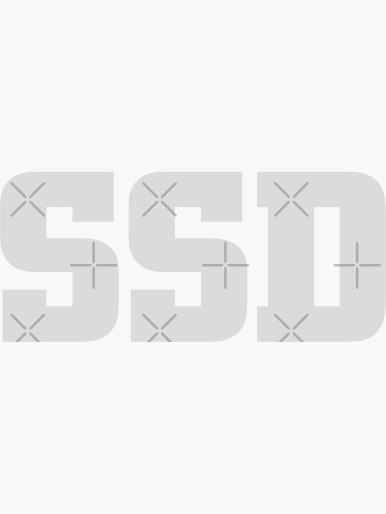 "SSD" Sticker by tlauritsen | Redbubble