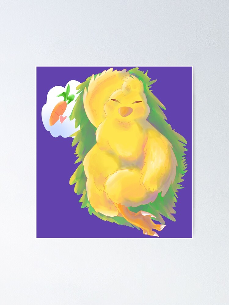 "The Wonderful Life of a Fat Chocobo" Poster for Sale by JdanaArts ...