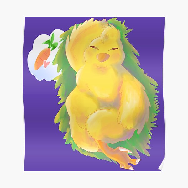 "The Wonderful Life of a Fat Chocobo" Poster for Sale by JdanaArts ...