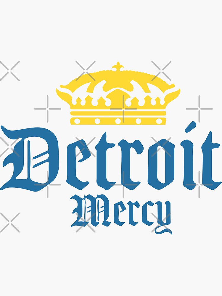 "Detroit mercy" Sticker by shradeha | Redbubble