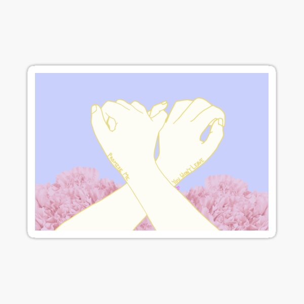 "Pinky Promises" Sticker for Sale by PeachyKeenTeen | Redbubble