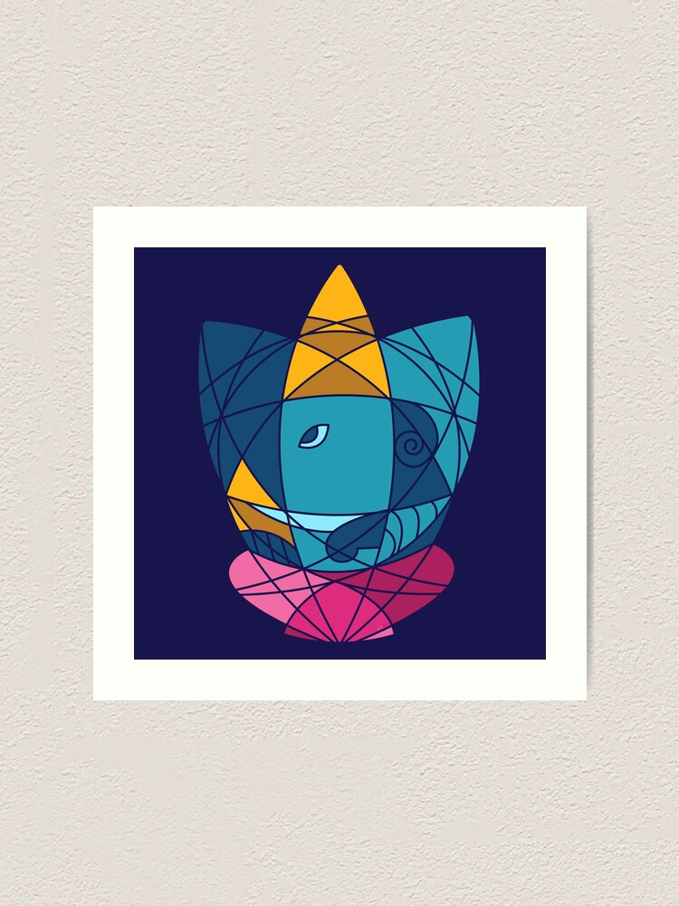 "Geometric Ganesha" Art Print for Sale by artkarthik | Redbubble