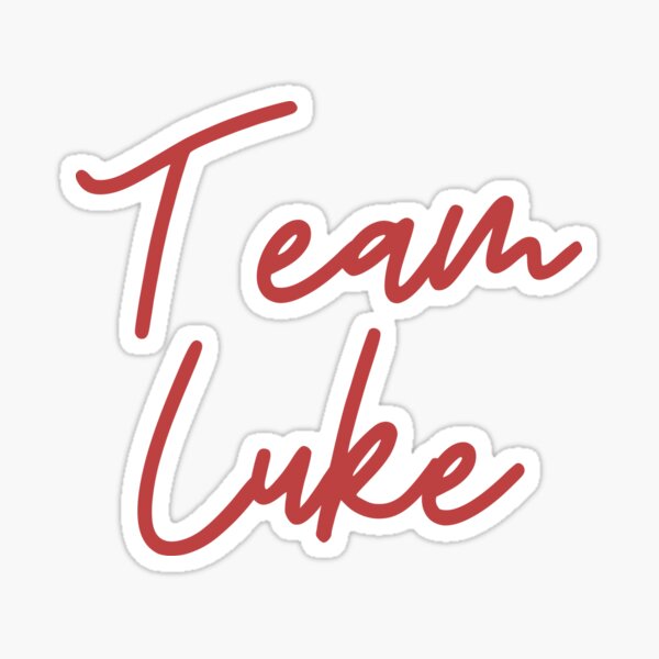 "Luke" Sticker for Sale by cobie123270 | Redbubble