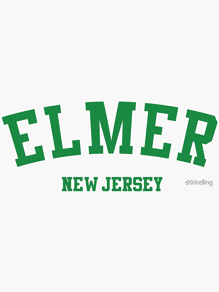 "Elmer, New Jersey" Sticker for Sale by dtkindling | Redbubble