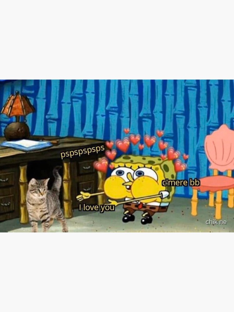 "Spongebob Meme Sticker" Sticker by sarascoolstuff | Redbubble