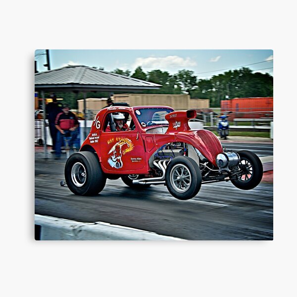 "1937 Fiat Topolino Gasser - Hot off the Line!! " Canvas Print by ...