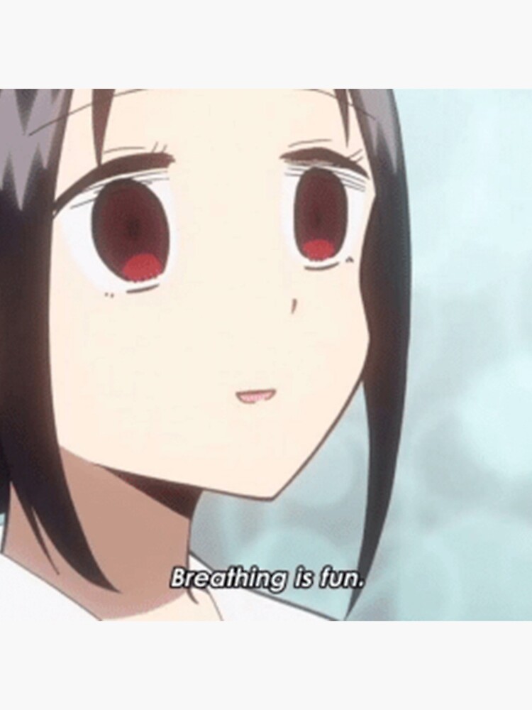 "Kaguya Shinomiya Breathing is Fun" Coasters (Set of 4) for Sale by ...