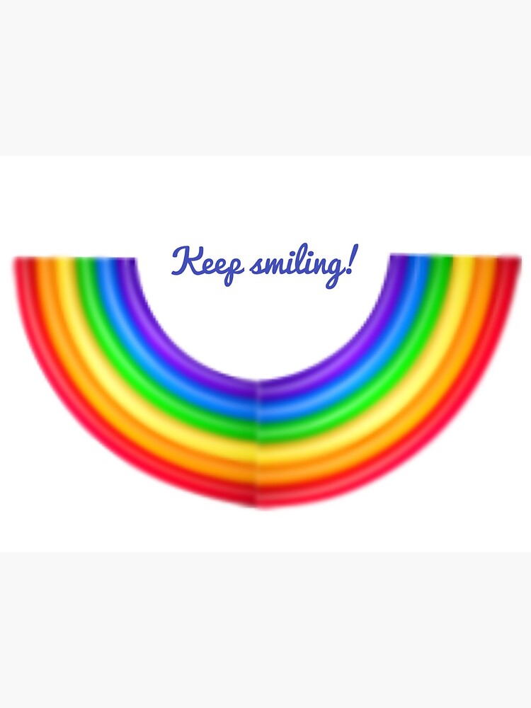 "Rainbow Keep smiling" Sticker for Sale by Julieford | Redbubble
