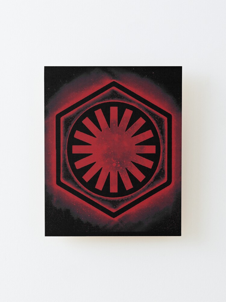 "First Order Emblem" Mounted Print for Sale by xMorfina | Redbubble
