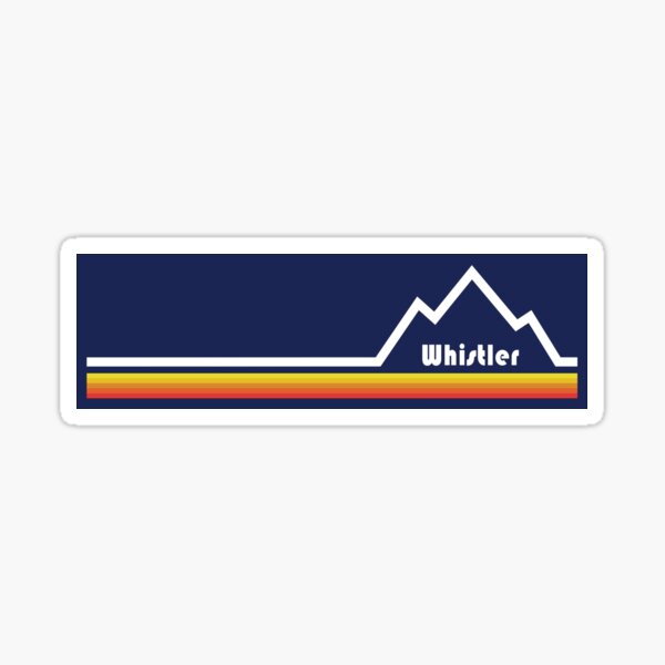 "Whistler, British Columbia" Sticker for Sale by esskay | Redbubble
