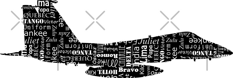"Pilot Phonetic Alphabet Airforce Fighter Jet Design" by CreativeTwins ...